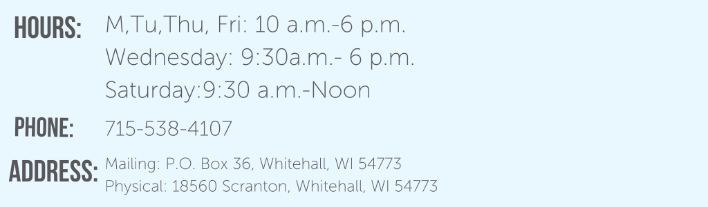 Whitehall Public Library – Whitehall, WI – Promoting Curiosity ...