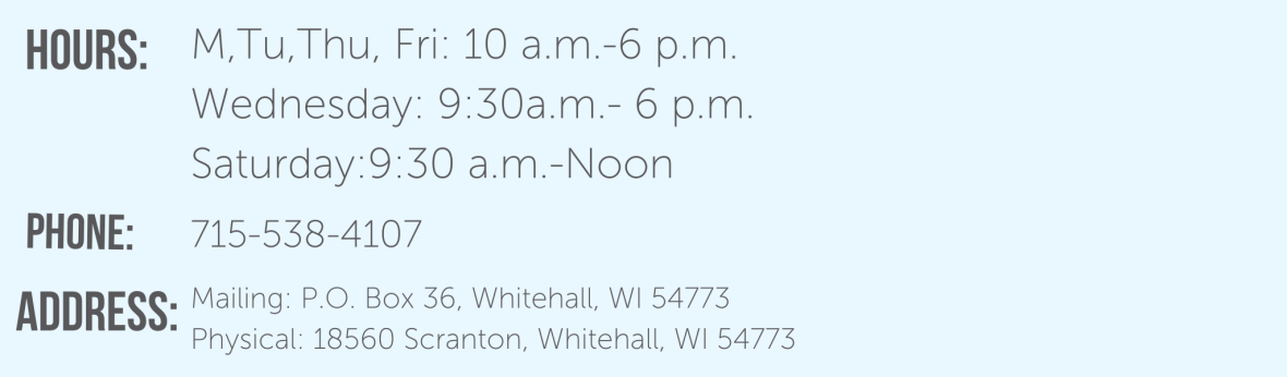 Whitehall Public Library – Whitehall, WI – Promoting Curiosity ...